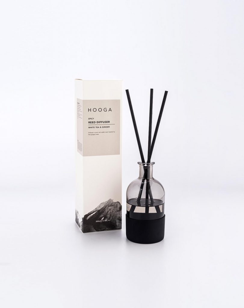 Black Reed Diffuser 200ml - HOOGA