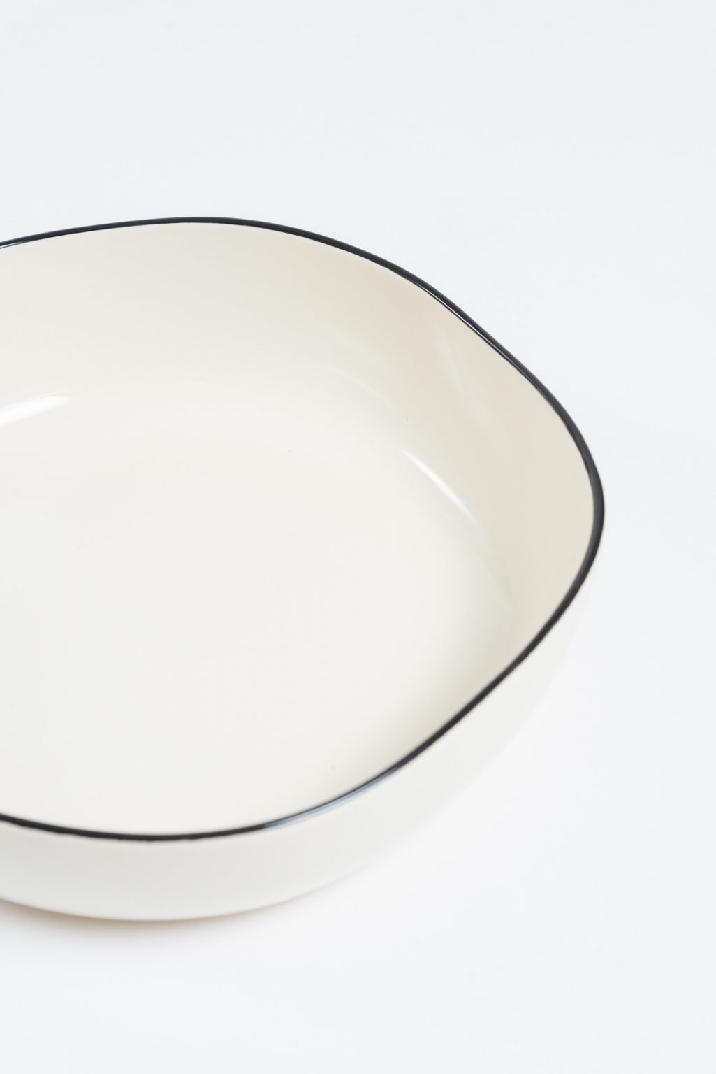 Layla White Deep Dish Plate - HOOGA