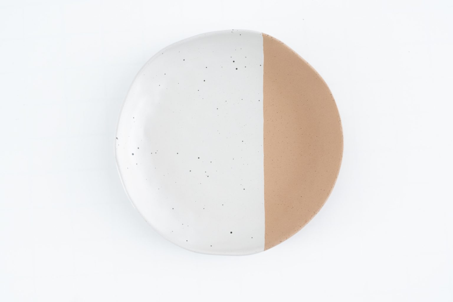 Milly Camel & Sand Deep Dinner Plate Buff - HOOGA