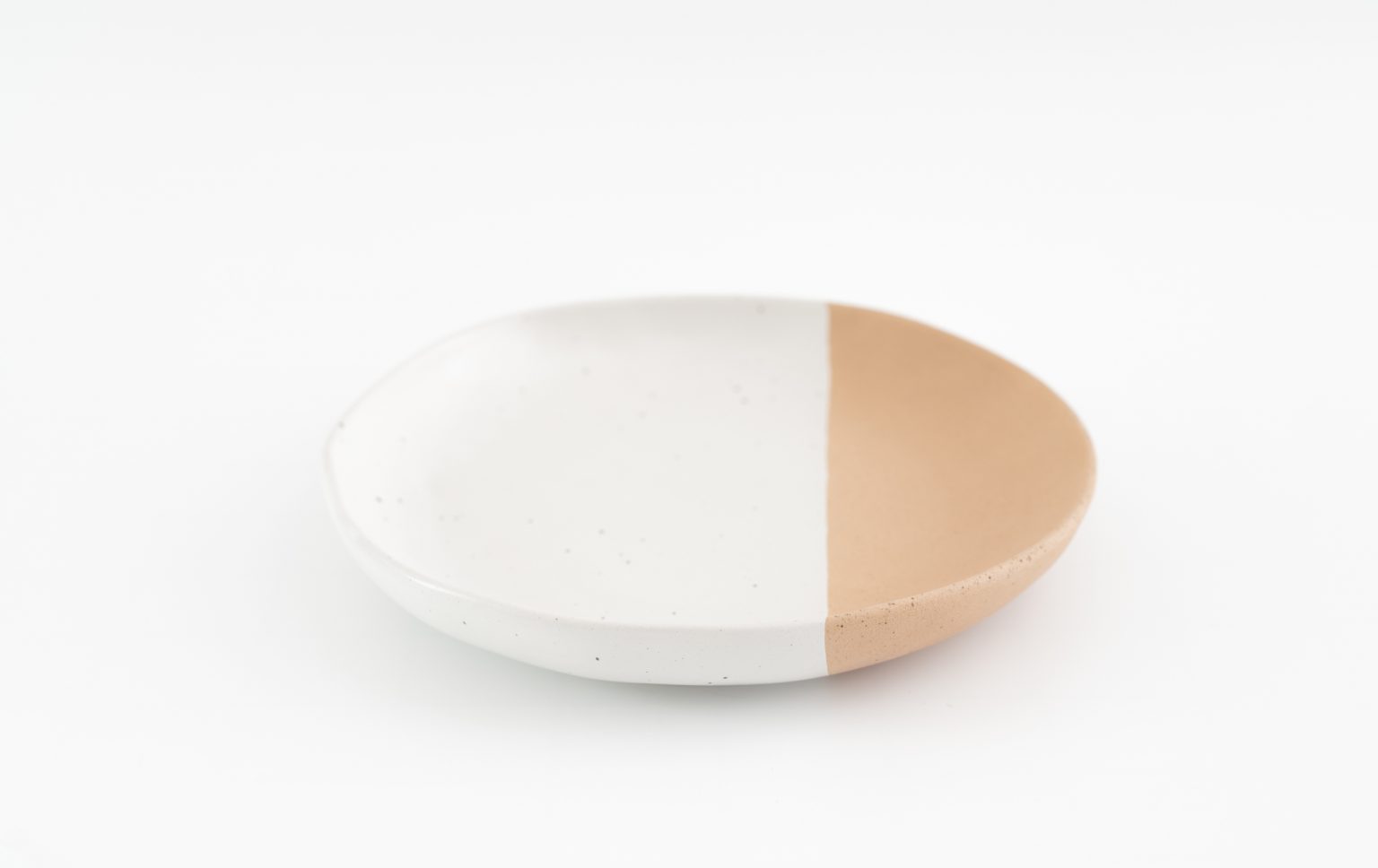 Milly Camel & Sand Deep Dinner Plate Buff - HOOGA