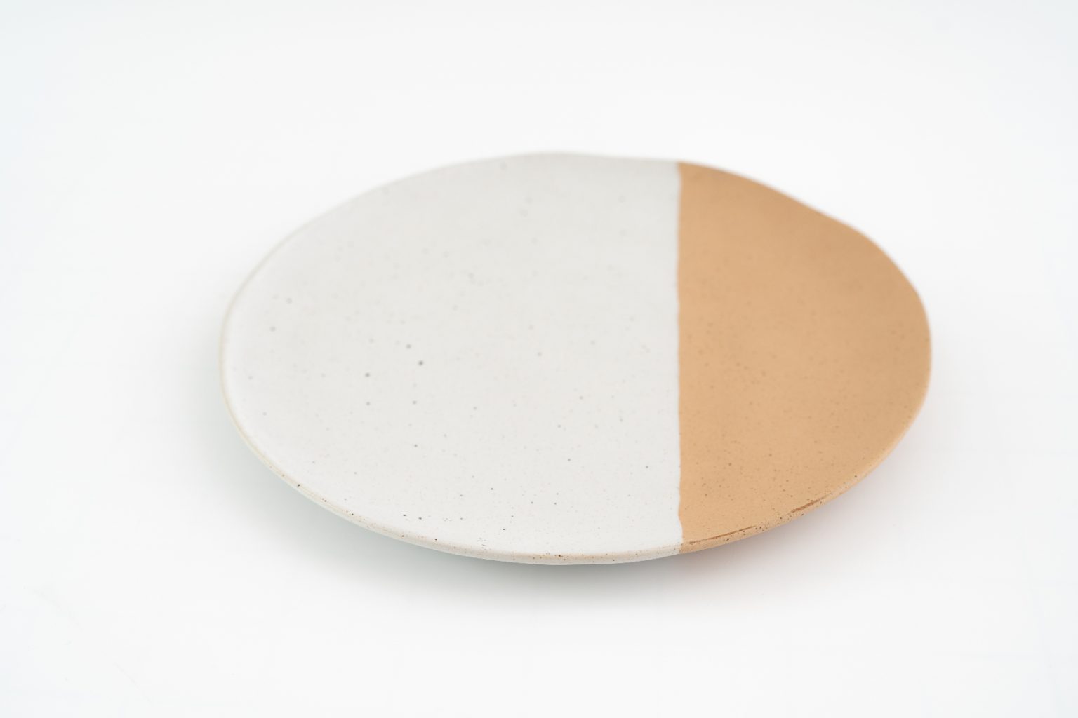 Milly Camel & Sand Dinner Plate L Buff - HOOGA