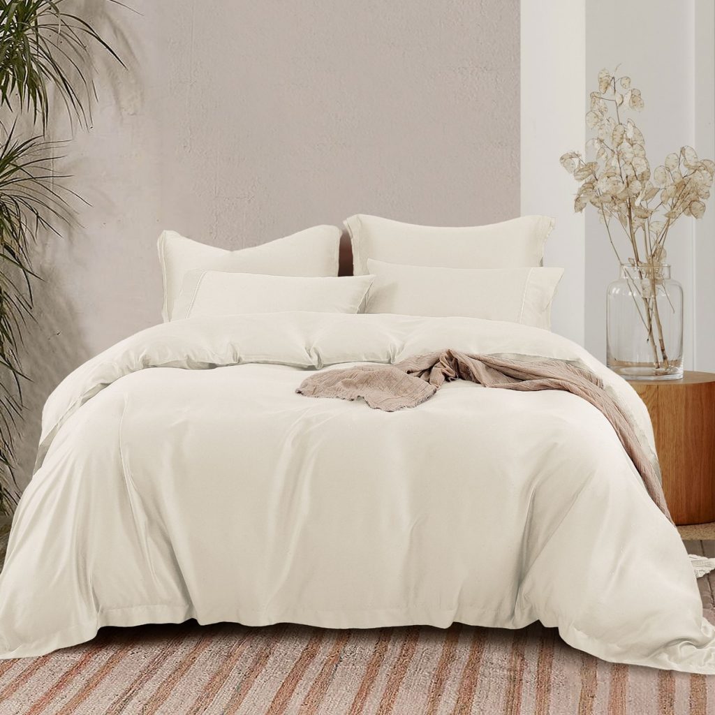 Olav Atticus 1200TC Tencel Fitted Sheet Set | Quilt Cover Set - HOOGA